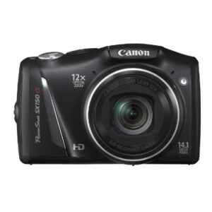 Canon PowerShot SX150 IS 14.1 MP Digital Camera with 12x Wide-Angle Optical Image Stabilized Zoom with 3.0-Inch LCD (Black) (OLD MODEL)