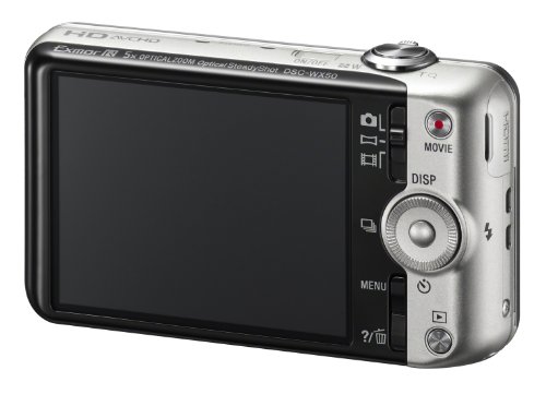 Sony Cyber-shot DSC-WX50 16.2 MP Digital Camera with 5x Optical Zoom and 2.7-inch LCD (Silver) (2012 Model)