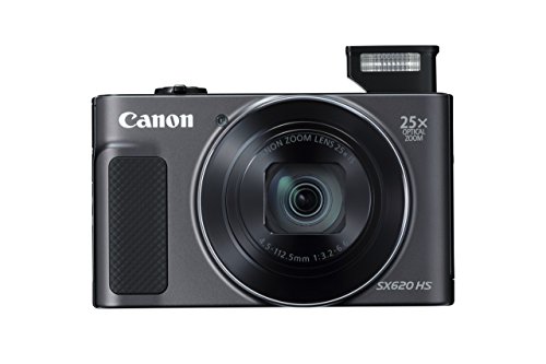 Canon PowerShot SX620 Digital Camera w/25x Optical Zoom - Wi-Fi & NFC Enabled (Black) (Renewed)