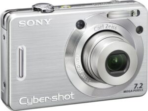 sony cybershot dscw55 7.2mp digital camera with 3x optical zoom (silver) (old model)