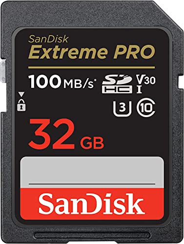 SanDisk 32GB (Ten Pack) SD HC Extreme Pro Memory Card for Digital DSLR Camera SDHC 4K V30 UHS-I (SDSDXXG-032G-GN4IN) with Everything But Stromboli (TM) 3.0 SD/TF Reader