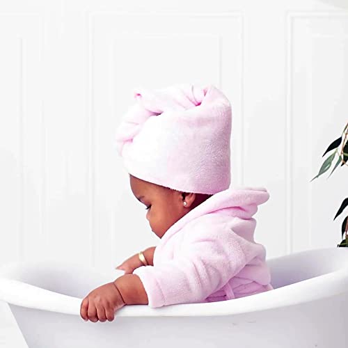 Newborn Photography Prop Bathrobe Baby Photo Props Bathrobe Outfits Infant Bath Robe Bath Towel Sets for Boy Girl Newborn Photography Outfits Spa Salon Baby Photoshoot Props 6-13 Months(Large, Pink)