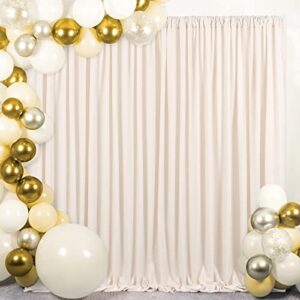 backdrop curtains polyester backdrop curtain 2 packs 5ftx8ft ivory backdrop drapes for cloth ceremony backdrop fabric