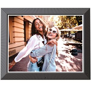 16.2-inch large digital picture frame, nethgrow wifi digital photo frame touch screen with 32gb storage, auto-rotate, motion sensor, share photos and videos via app email, wall mountable