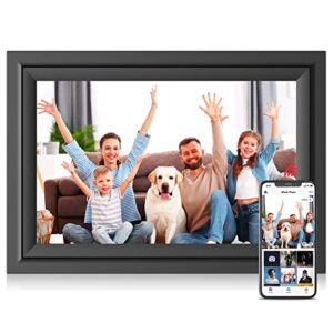 mvgges 10.1 inch digital picture frame, smart wifi digital photo frame, 16gb storage, auto-rotate, ips touch screen, wall-mountable, share photos and videos instantly via free app from anywhere