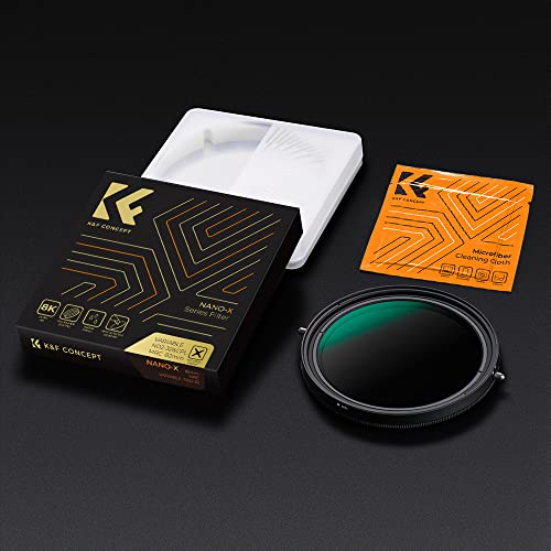 K&F Concept 77mm Variable Fader ND2-ND32 ND Filter and CPL Circular Polarizing Filter 2 in 1 for Camera Lens No X Spot Waterproof Scratch Resistant (Nano-X Series)