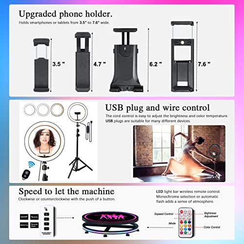 KRICIKR 360 Photo Booth Machine for Parties, Best 360 Photo Booth with Software and Custom Logo,360 Camera Booth Machine to Capture Slow Motion Video and Share to Social Media, 39.5"+ Case