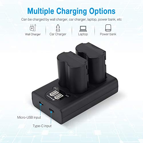 Powerextra NP-W235 2X Battery with Dual Charger Compatible with Fujifilm X-T4 VG-XT4 Vertical Battery Grip