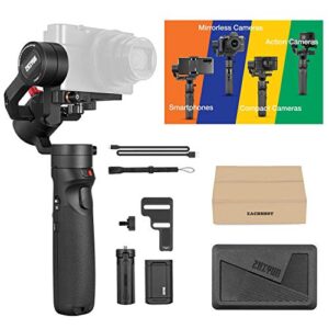 zhiyun crane-m2 3-in-1 handheld gimbal stabilizer for smartphone/sport action cameras/light weight mirrorless dslr cameras, 3-axis all-in-one