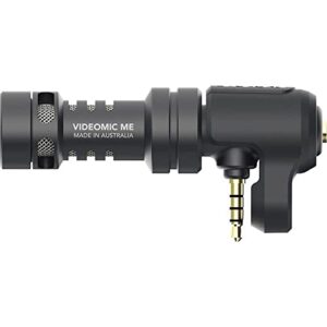 rode videomic me compact trrs cardioid mini-shotgun microphone for smartphones