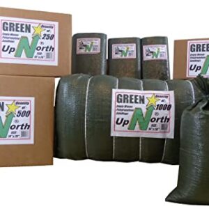 UpNorth Sandbags - Box of 100 - Empty Woven Polypropylene Sand Bags w/Ties, w/UV Protection; size: 14" x 26", color: Military Green