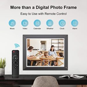 NETHGROW 16.2 inch Large WiFi Digital Photo Frame - Digital Picture Frame Wall Mountable, 32GB Touch Screen Motion Sensor Auto Rotate, Send Photos via Email/App Instantly, Unlimited Cloud Storage