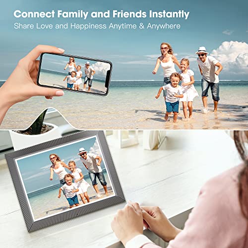 NETHGROW 16.2 inch Large WiFi Digital Photo Frame - Digital Picture Frame Wall Mountable, 32GB Touch Screen Motion Sensor Auto Rotate, Send Photos via Email/App Instantly, Unlimited Cloud Storage