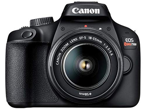 Canon EOS Rebel T100 DSLR Camera w/EF-S 18-55mm f/3.5-5.6 DC Lens (International Model)