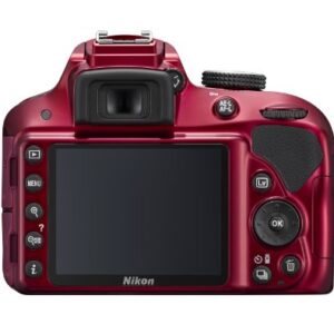 Nikon D3300 24.2 MP CMOS Digital SLR with Auto Focus-S DX NIKKOR 18-55mm f/3.5-5.6G VR II Zoom Lens (Red)