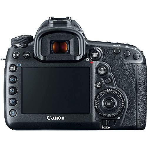 Canon EOS 5D Mark IV DSLR Camera (Body Only) (1483C002), 64GB Memory Card, Case, Corel Photo Software, LPE6 Battery, External Charger, Card Reader, HDMI Cable + More (Renewed)