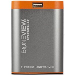 BoneView Electric Hand Warmer Emergency Power Bank with Flashlight - Portable Rechargeable 9900-mAh Battery Pack, Fast Heating Over 8 Hr, Hunting, Fishing, Survival, Camping Gadgets for Men & Women