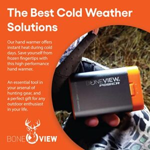 BoneView Electric Hand Warmer Emergency Power Bank with Flashlight - Portable Rechargeable 9900-mAh Battery Pack, Fast Heating Over 8 Hr, Hunting, Fishing, Survival, Camping Gadgets for Men & Women