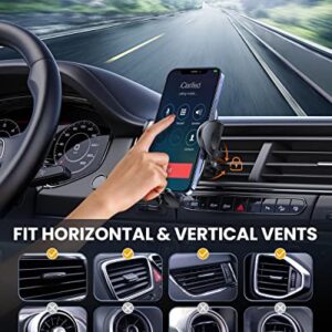 Car Phone Holder Mount: 2023 Hands-Free Vent Phone Clip [Big Phones & Thick Case Friendly], Compatible with iPhone 14/13/12 Pro/Max/8/Plus X/XR/XS/SE/Samsung Galaxy S22/S21/S20+/S10/S9/Note 20/10