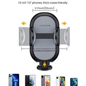 Car Phone Holder Mount: 2023 Hands-Free Vent Phone Clip [Big Phones & Thick Case Friendly], Compatible with iPhone 14/13/12 Pro/Max/8/Plus X/XR/XS/SE/Samsung Galaxy S22/S21/S20+/S10/S9/Note 20/10