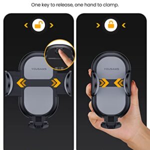 Car Phone Holder Mount: 2023 Hands-Free Vent Phone Clip [Big Phones & Thick Case Friendly], Compatible with iPhone 14/13/12 Pro/Max/8/Plus X/XR/XS/SE/Samsung Galaxy S22/S21/S20+/S10/S9/Note 20/10