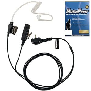 maximalpower ptt headset earpiece for motorola vertex radios vx-261 vx-231 vx-210 vx-264 vx-351 vx-354 vx-424 vx-451 vx-454 vx-459 evx-261 evx-531 evx-534 evx-539