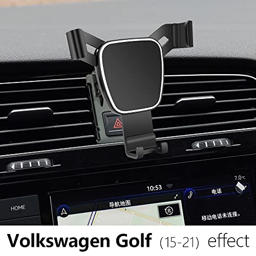 musttrue LUNQIN Car Phone Holder for Volkswagen Golf R GTI 2015-2021 Auto Accessories Navigation Bracket Interior Decoration Mobile Cell Phone Mount