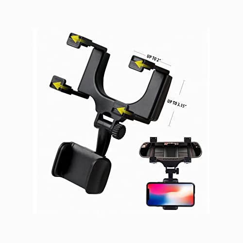 Rearview Mirror Mobile Phone Stand, Adjustable Mobile Phone Holder, snap-on Mobile Phone Holder, Universal Rearview Mirror Mobile Phone Cradle