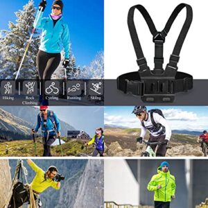 Camola Smartphone Chest Mount, Harness Strap Holder Universal Cell Phone Clip, for Action Camera POV, Gopro Akaso Samsung iPhone, Cell Phone Chest Holder Mount for Recording Devce Video or Filming