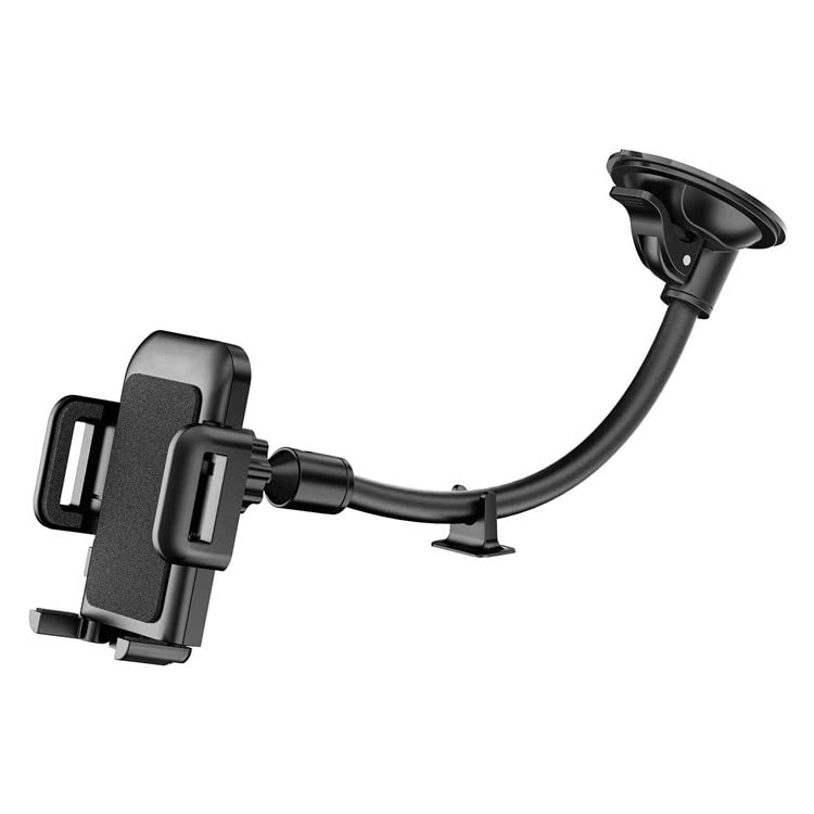 Car Phone Holder Mount, Cell Phone Holder for Car,Universal Car Phone Mount Windshield with Strong Suction, Anti-Shake Stabilizer Phone Car Holder,Compatible with All iPhone Android Smartphone