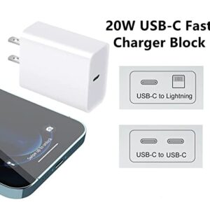 [3 Pack] Sehonor 20W USB C Fast Charger Block,iPhone Fast Charger PD 3.0 USB Type C Wall Charger Power Adapter for iPhone 14/iPhone 13/13 Pro/Pro Max/13 Mini/iPhone 12/11, iPad Pro,Pixel and Samsung