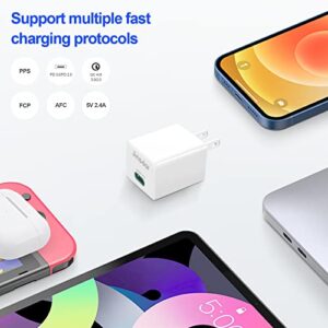 30W USB C Charger Block Jinsdar PD 3.0 PPS Fast Charging Power Adapter Type C Port Wall GaN Charge Super Fast Charger for iPhone 14 13 Plus Pro Max iPad Samsung S23 Google Pixel 7 Pro MacBook Air