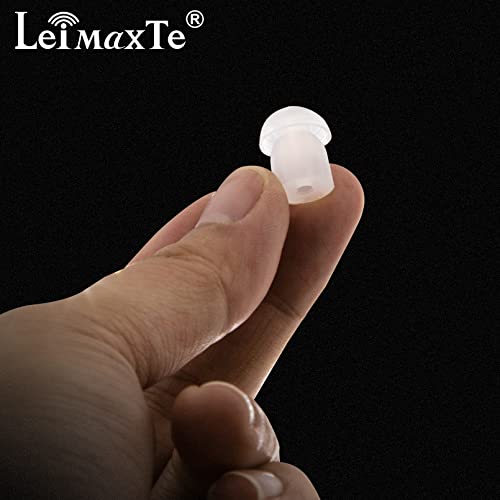 LEIMAXTE Radio Earbud for Acoustic Tube Earpiece Two Way Radio Headsets Acoustic Coil Tube Audio Kits Surveillance Headphone Eartips【12 Pack】