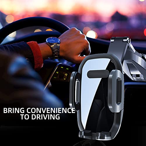 KIFIDAN Phone Mount for Car, Dashboard Car Phone Bracket Universal Sturdy Sucker, Compatible with All Types of Mobile Phone Use