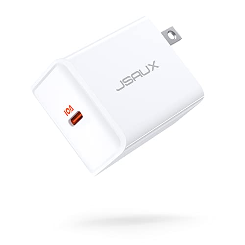 JSAUX 25W USB-C Wall Charger, Samsung Super Fast Charger Block PD Type C Adapter Compatible with Samsung Galaxy S22/S21/S21+/S20/Note20/10, iPhone 13 Pro, Z Flip/S9/S8/S10e, Pixel, and More-White