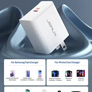 JSAUX 25W USB-C Wall Charger, Samsung Super Fast Charger Block PD Type C Adapter Compatible with Samsung Galaxy S22/S21/S21+/S20/Note20/10, iPhone 13 Pro, Z Flip/S9/S8/S10e, Pixel, and More-White