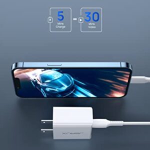 JSAUX 25W USB-C Wall Charger, Samsung Super Fast Charger Block PD Type C Adapter Compatible with Samsung Galaxy S22/S21/S21+/S20/Note20/10, iPhone 13 Pro, Z Flip/S9/S8/S10e, Pixel, and More-White