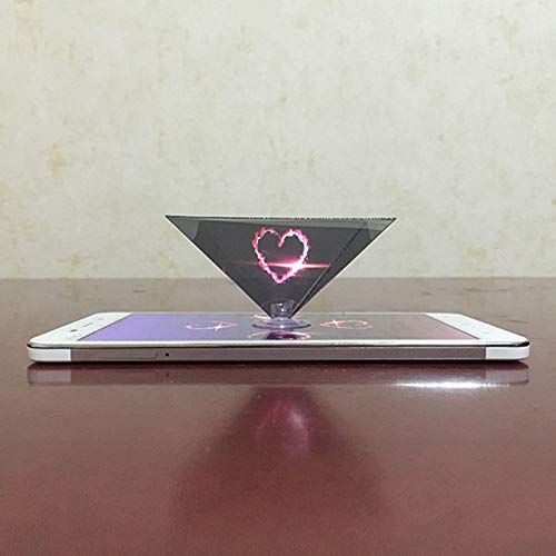 Arinda 3D Hologram Pyramid Display Projector Video Stand Portable for Smart Mobile Phone