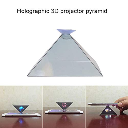 Arinda 3D Hologram Pyramid Display Projector Video Stand Portable for Smart Mobile Phone