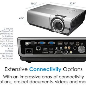 Optoma X600 XGA Projector for Business with High Brightness 6, 000 Lumens, Crestron Roomview For Network Control, Keystone Correction, Zoom, Silver