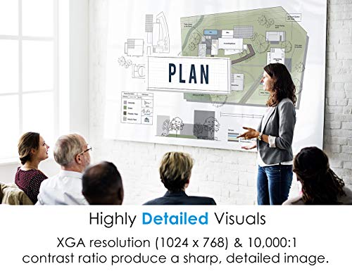 Optoma X600 XGA Projector for Business with High Brightness 6, 000 Lumens, Crestron Roomview For Network Control, Keystone Correction, Zoom, Silver