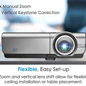 Optoma X600 XGA Projector for Business with High Brightness 6, 000 Lumens, Crestron Roomview For Network Control, Keystone Correction, Zoom, Silver