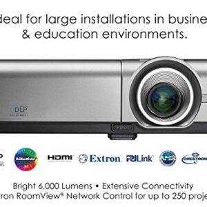 Optoma X600 XGA Projector for Business with High Brightness 6, 000 Lumens, Crestron Roomview For Network Control, Keystone Correction, Zoom, Silver