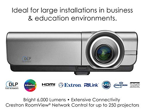 Optoma X600 XGA Projector for Business with High Brightness 6, 000 Lumens, Crestron Roomview For Network Control, Keystone Correction, Zoom, Silver