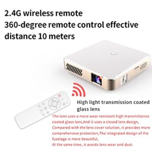 CXDTBH S350 Mini Dlp Projector Smart Tv Android 9.0 Pico Protable 1080p Outdoor 4k Cinema for Smartphone ( Color : E )