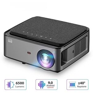 CXDTBH Full Projector Native 1920x1080P Projetor Smart Phone Beamer LED 3D Home Theater Video ( Size : Android Version )