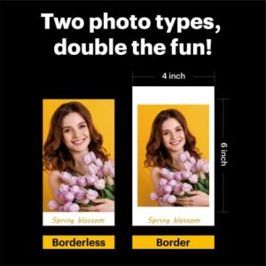 KODAK Dock Plus 4PASS Instant Photo Printer (4x6 inches) + 10 Sheets