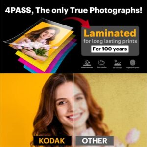 KODAK Dock Plus 4PASS Instant Photo Printer (4x6 inches) + 10 Sheets