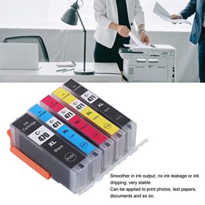 FTVOGUE Ink Cartridge Replacement Printer Ink Cartridge Accessory for PIXMA MG5740 MG6840 MG7740 TS5040 TS6040 TS8040 (BK BK C M Y 5 Colors)