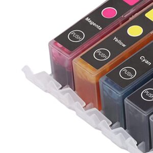 Fafeicy Ink Cartridge ABS Printing Ink Cartridge Standard Size 5% Coverage for PIXMA IP3600 IP4600 IP4700 MX860 Printer (BK BK C M Y 5 Colors)